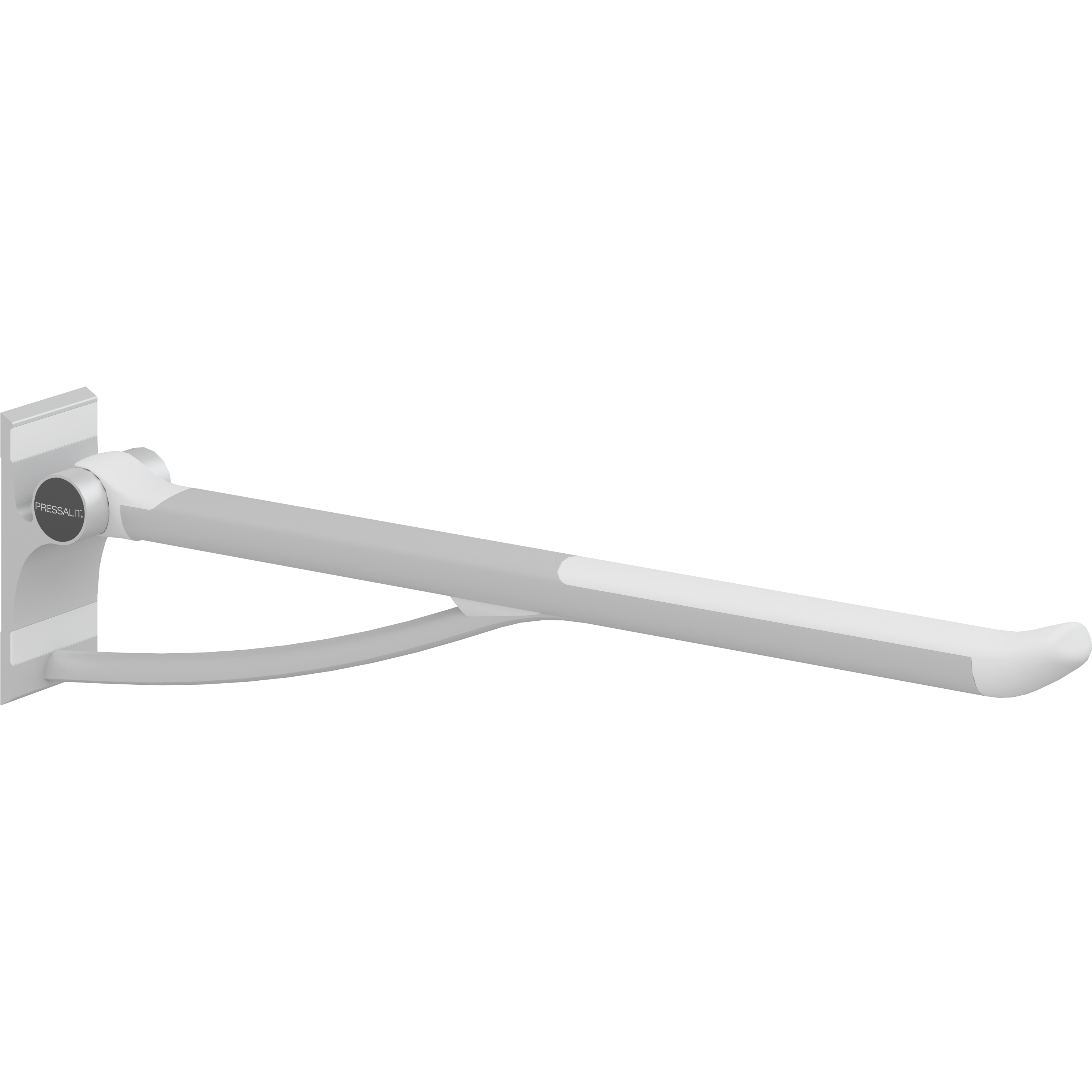PLUS fold down grab bar with integrated counter-balance, 33.5''